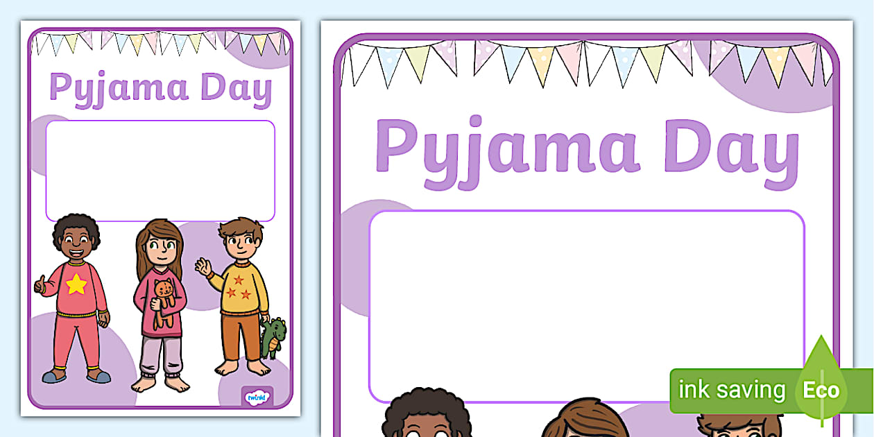 Pyjama Fundraising Day Poster (teacher made) - Twinkl