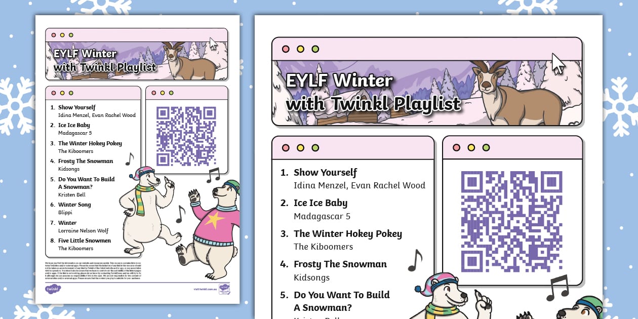 Early Years Winter with Twinkl Playlist (teacher made)