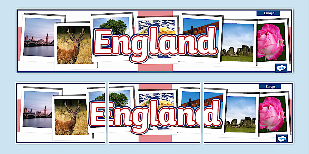 KS2 England Display Banner (teacher made) - Twinkl