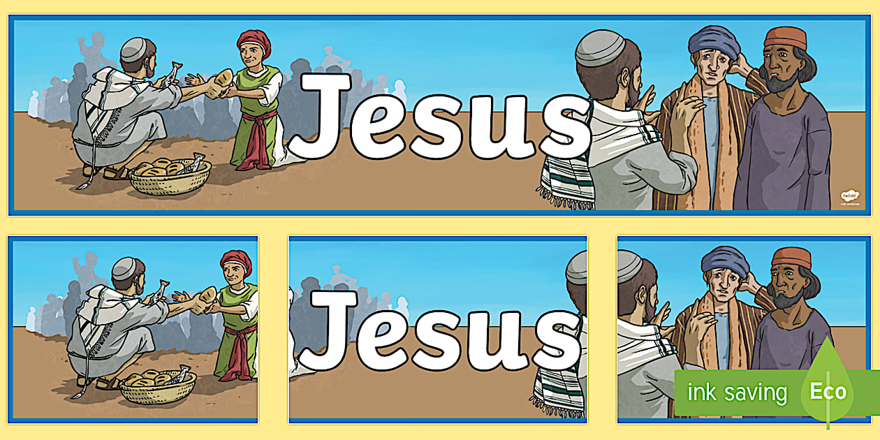 Jesus Display Banner (teacher made) - Twinkl