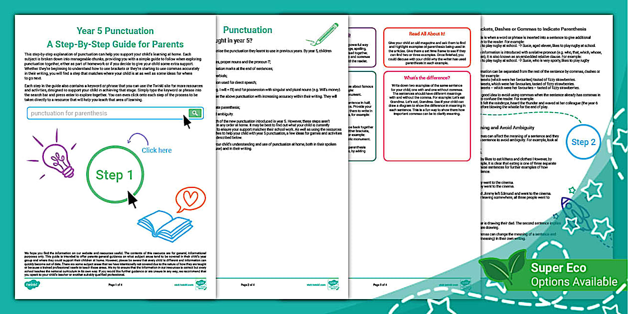 Year 5 Punctuation: A Step-by-Step Guide for Parents