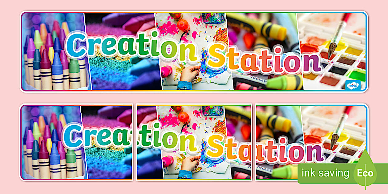 Creation Station Photo Display Banner (Teacher-Made)