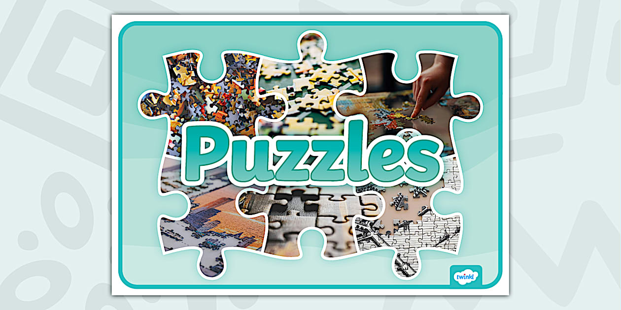 Puzzles Photo Display Poster (teacher made) - Twinkl