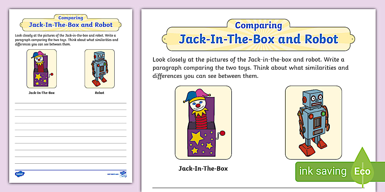 Toys Then and Now Comparison Activity - Twinkl