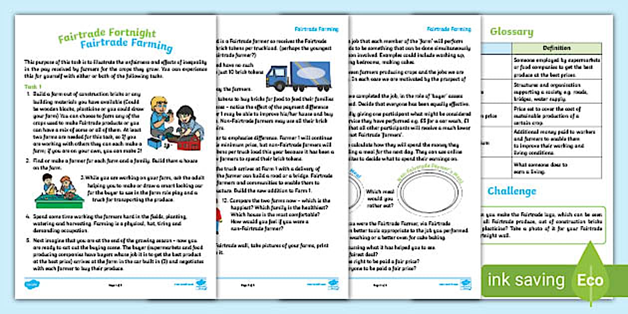 Fairtrade Fortnight Activity Fairtrade Farming - Twinkl