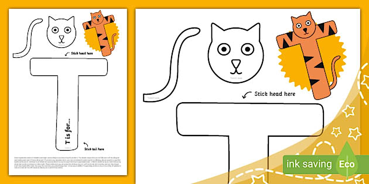 Make Your Own Alphabet Animals - T (teacher made) - Twinkl