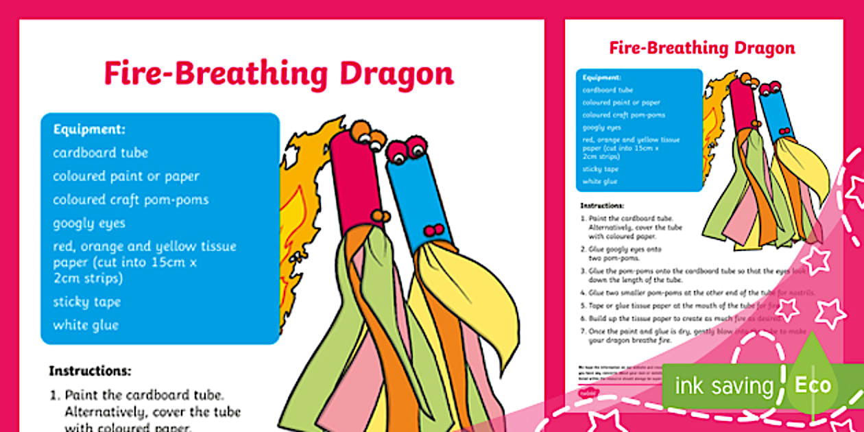Fire-Breathing Dragon Craft Instructions