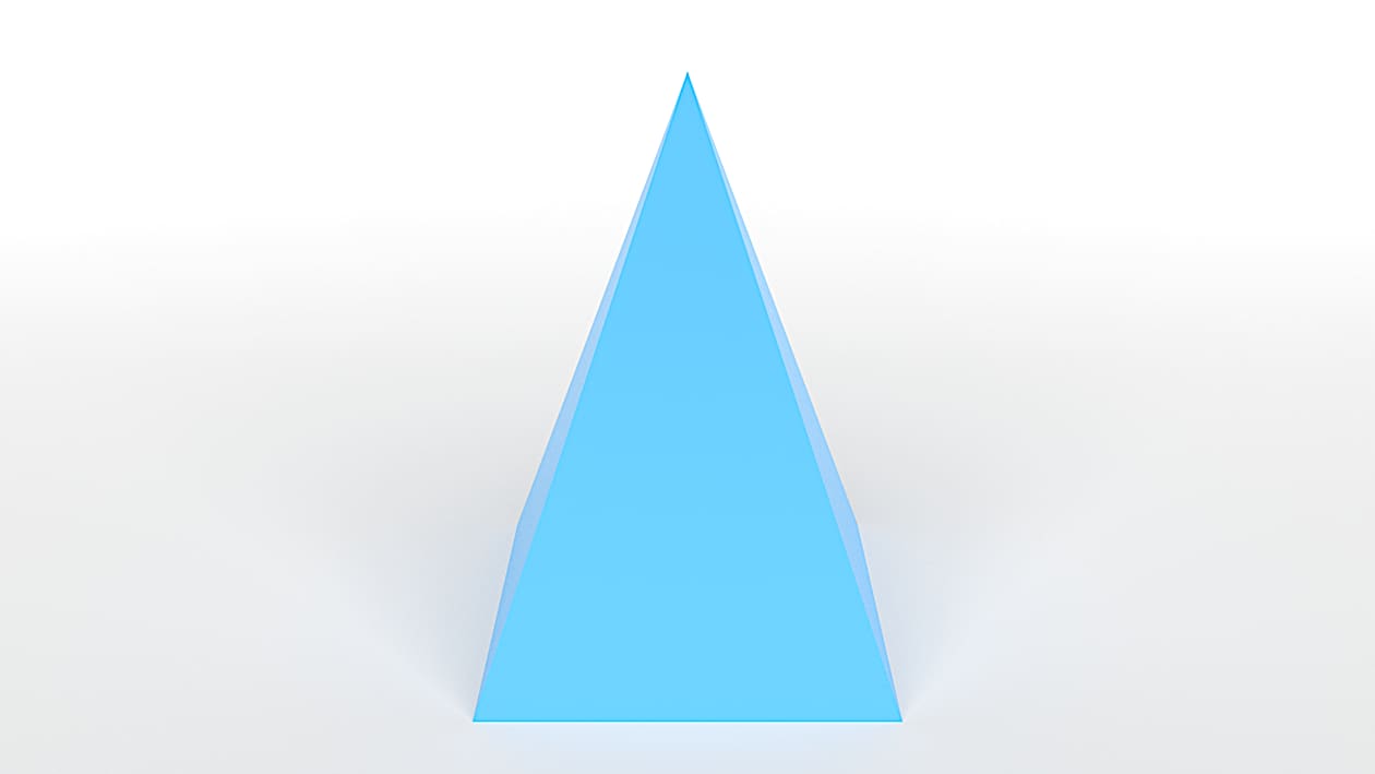 3D Model: 3D Shapes - Square-Based Pyramid (Teacher-Made)