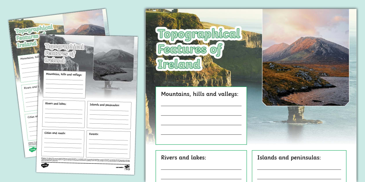 Topographical Features of Ireland Fact File Template
