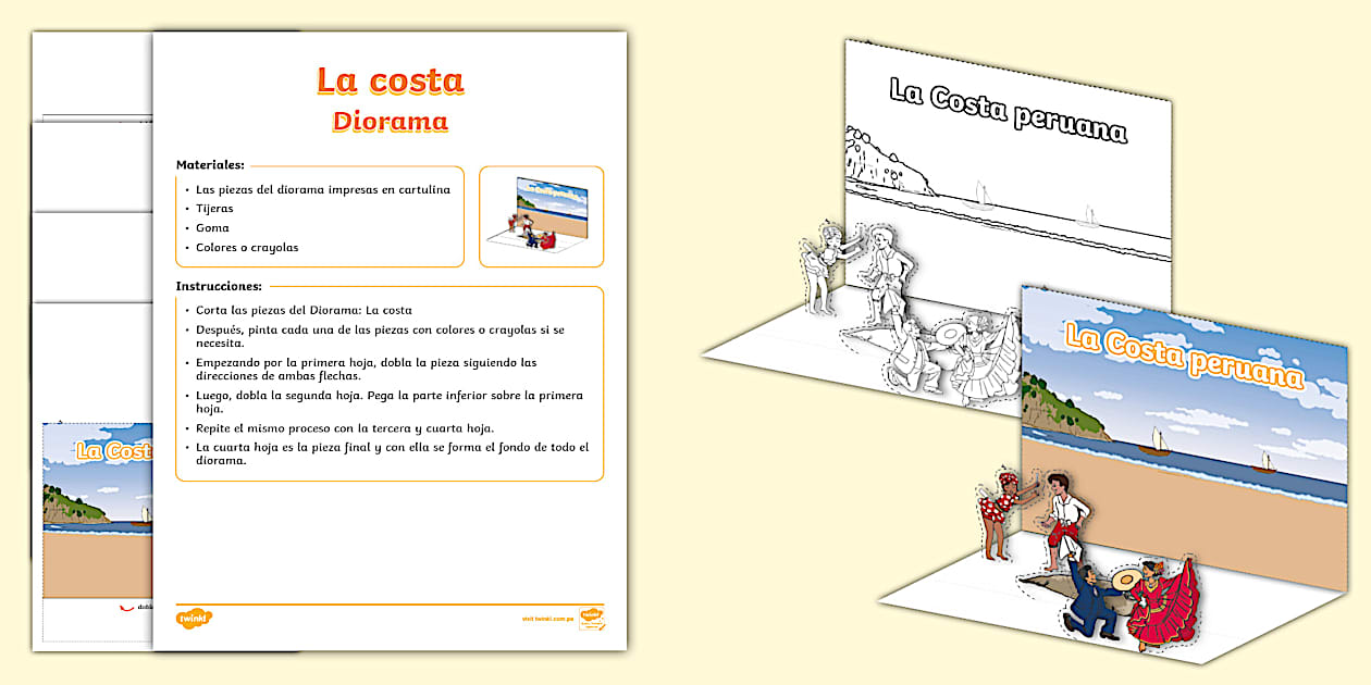 Diorama: La Costa del Perú (teacher made) - Twinkl