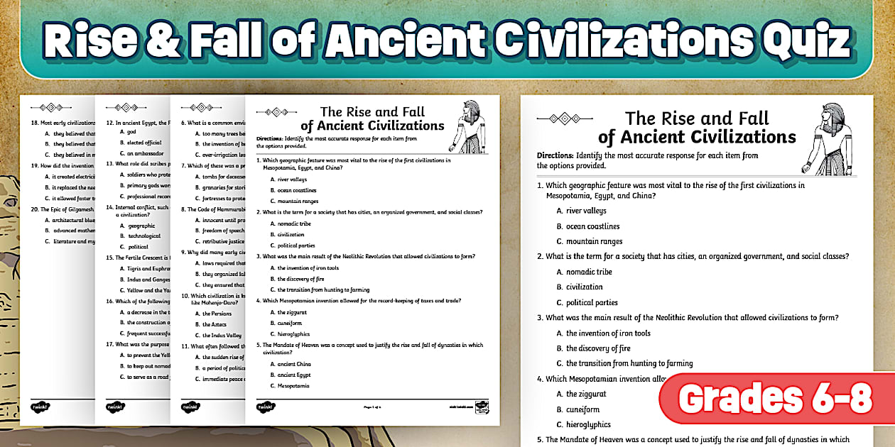 The Rise and Fall of Ancient Civilizations Quiz