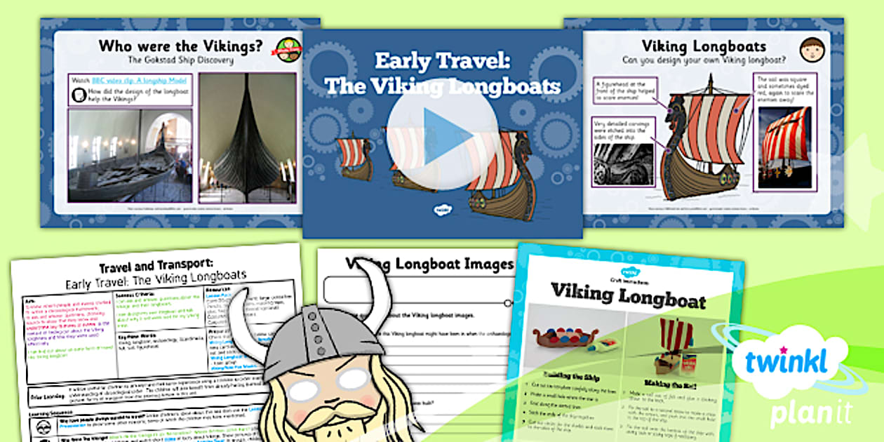 Viking Longboats - History: Travel and Transport | Twinkl