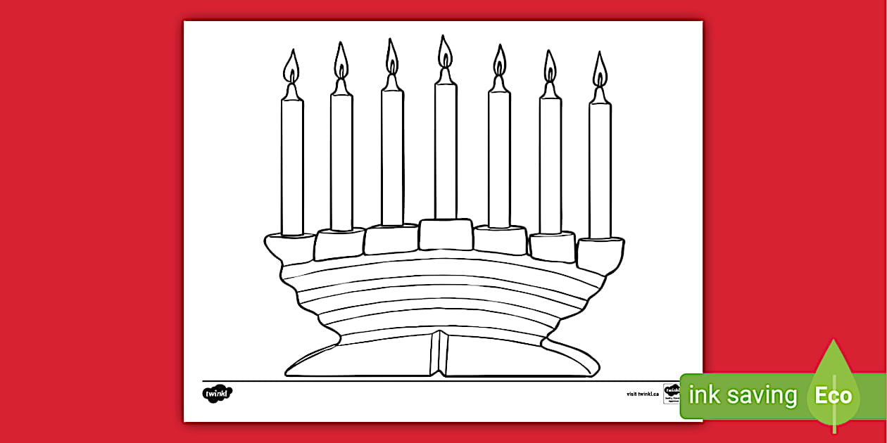 Kinara Colouring Page - Grades K-3 (Teacher-Made) - Twinkl