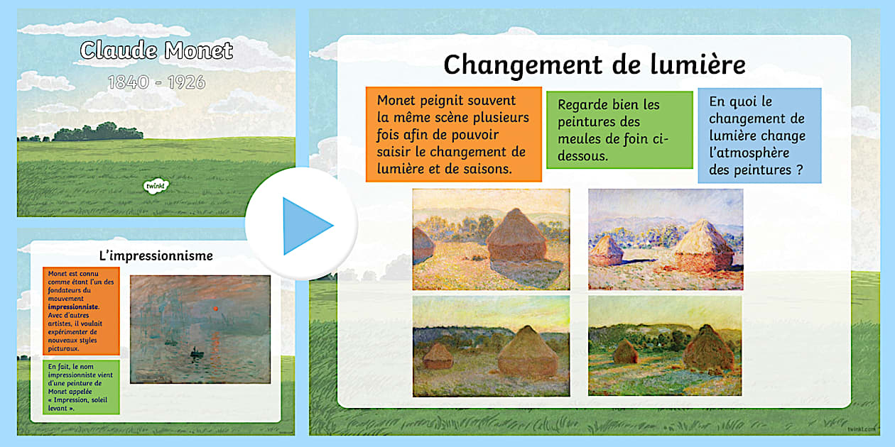 Powerpoint : Claude Monet - Twinkl