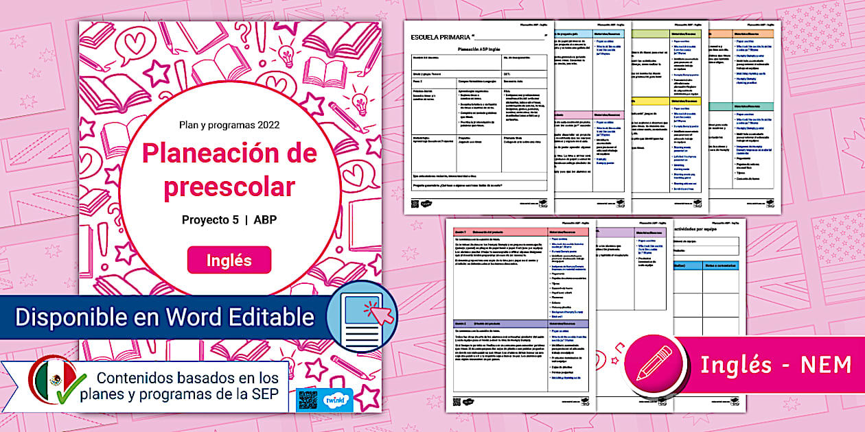 Planeación de inglés - rimas infantiles