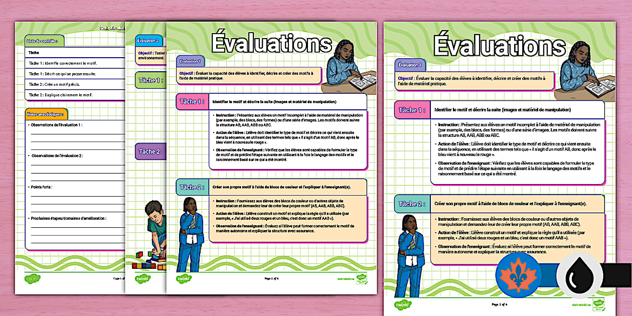 Algebra Unit Evaluations French