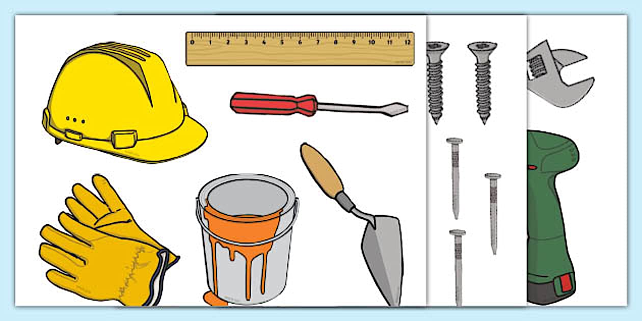 Ardal Adeiladu: Lluniau Chwarae Rôl i’w Torri - Twinkl