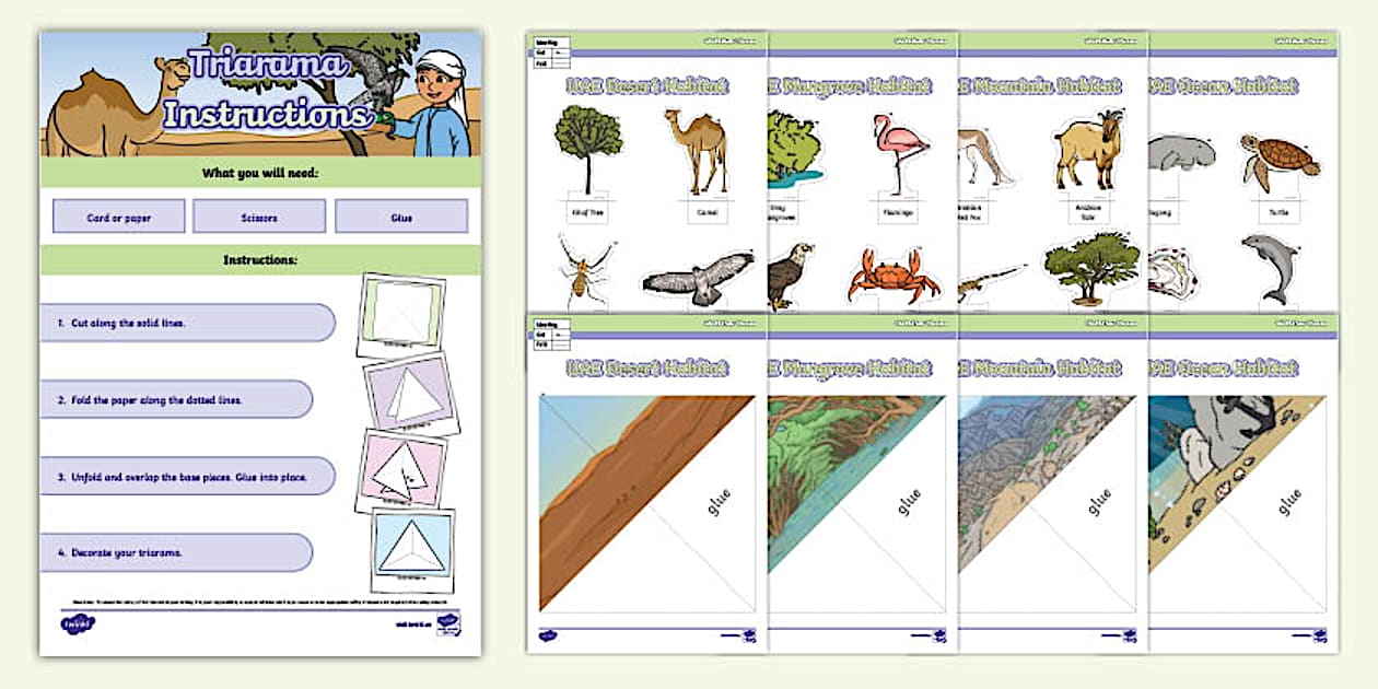UAE Habitats Triarama Pack (teacher made) - Twinkl