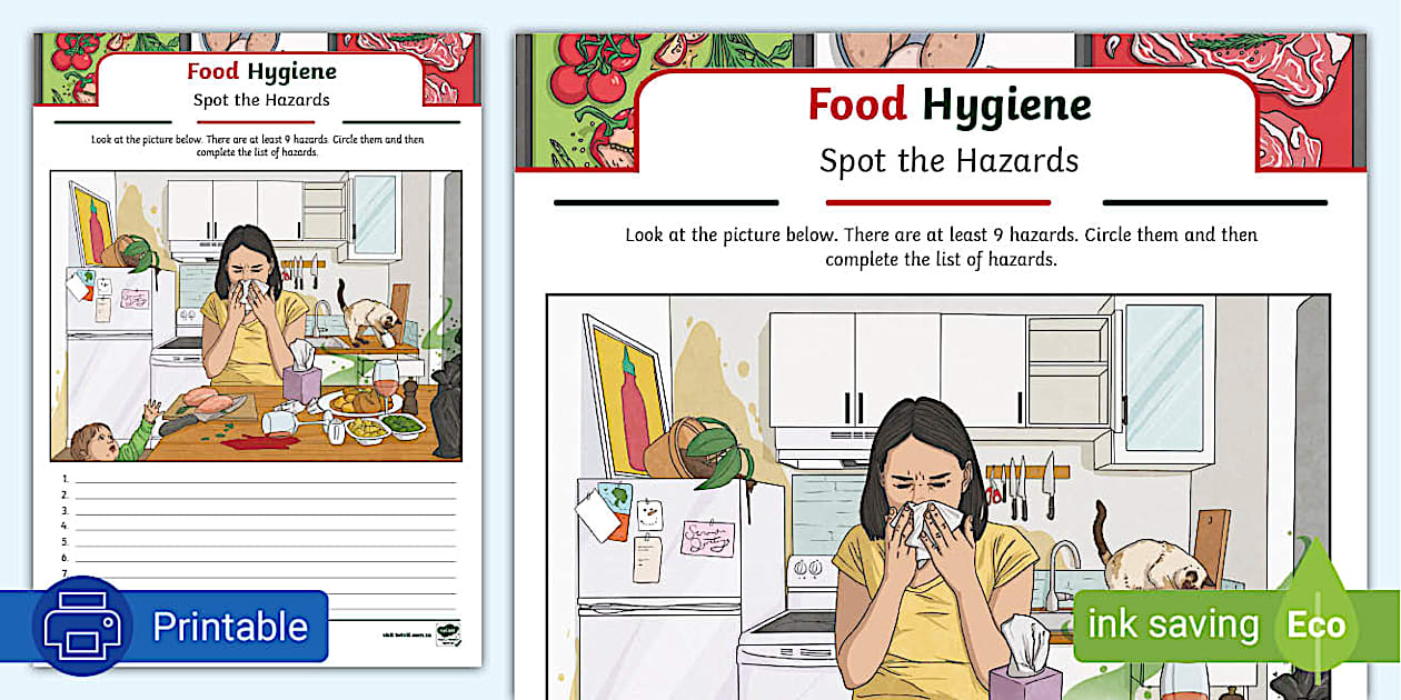 Food Hygiene Spot The Hazards (teacher made) - Twinkl
