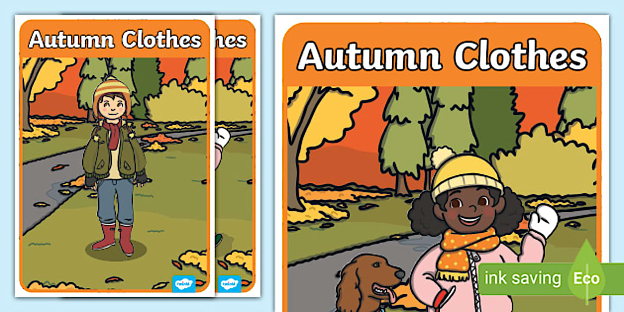 Autumn Clothes South Africa | Classroom Display Posters