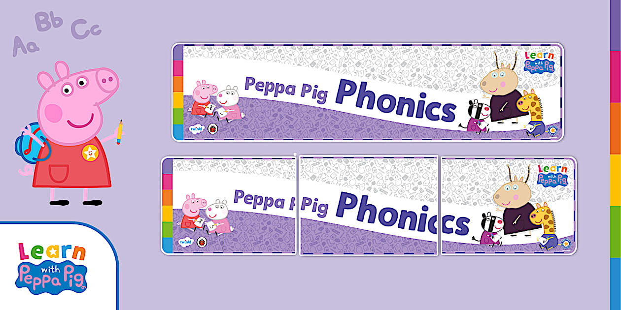 FREE! - Peppa Pig: Peppa Pig: Phonics Banner (teacher made)