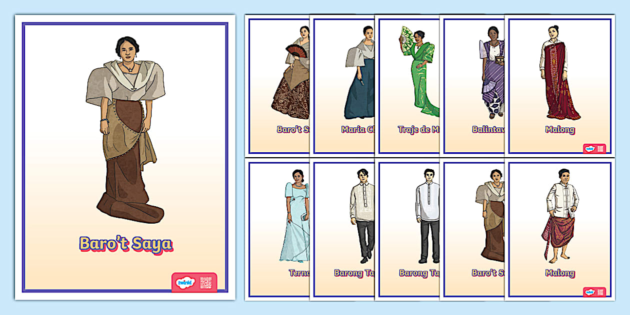 Philippine National Costumes | Grade 6 | Twinkl