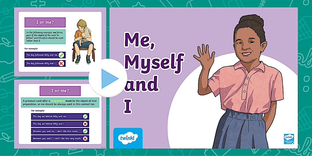 'I' and 'Me' PowerPoint | Me, Myself and I Twinkl Primary