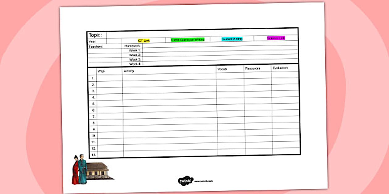 Shang Dynasty Mid Term Planning Template
