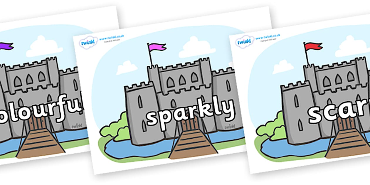 Wow Words on Castles (teacher made) - Twinkl