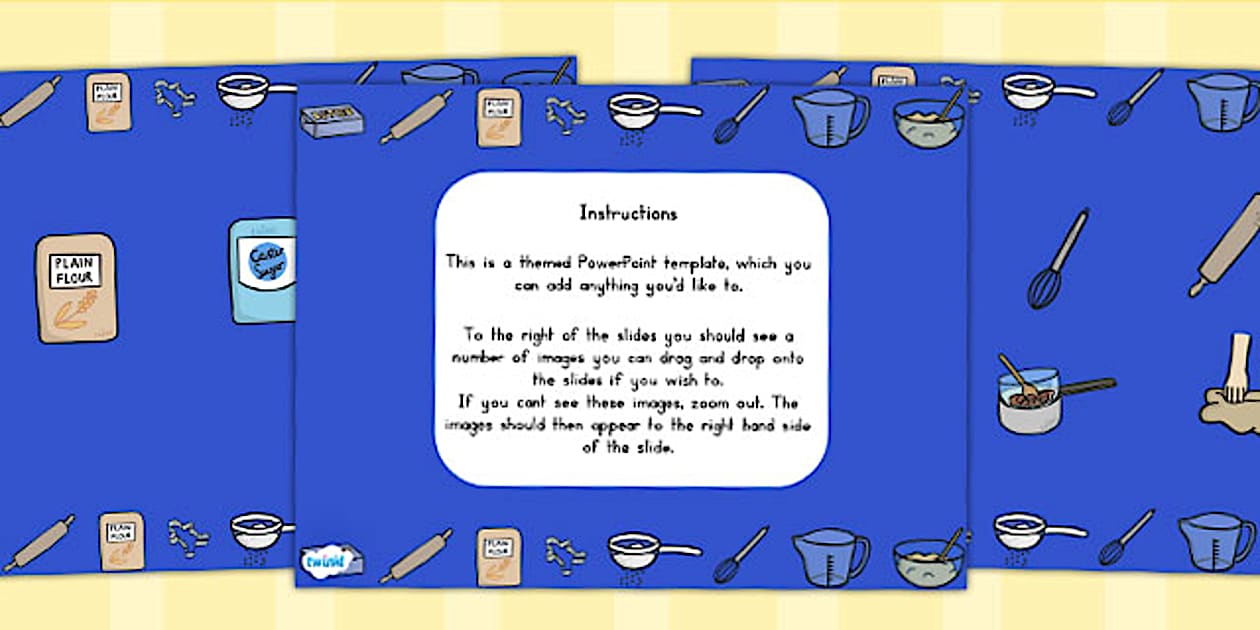 Cooking Themed Editable PowerPoint Background Template - cook