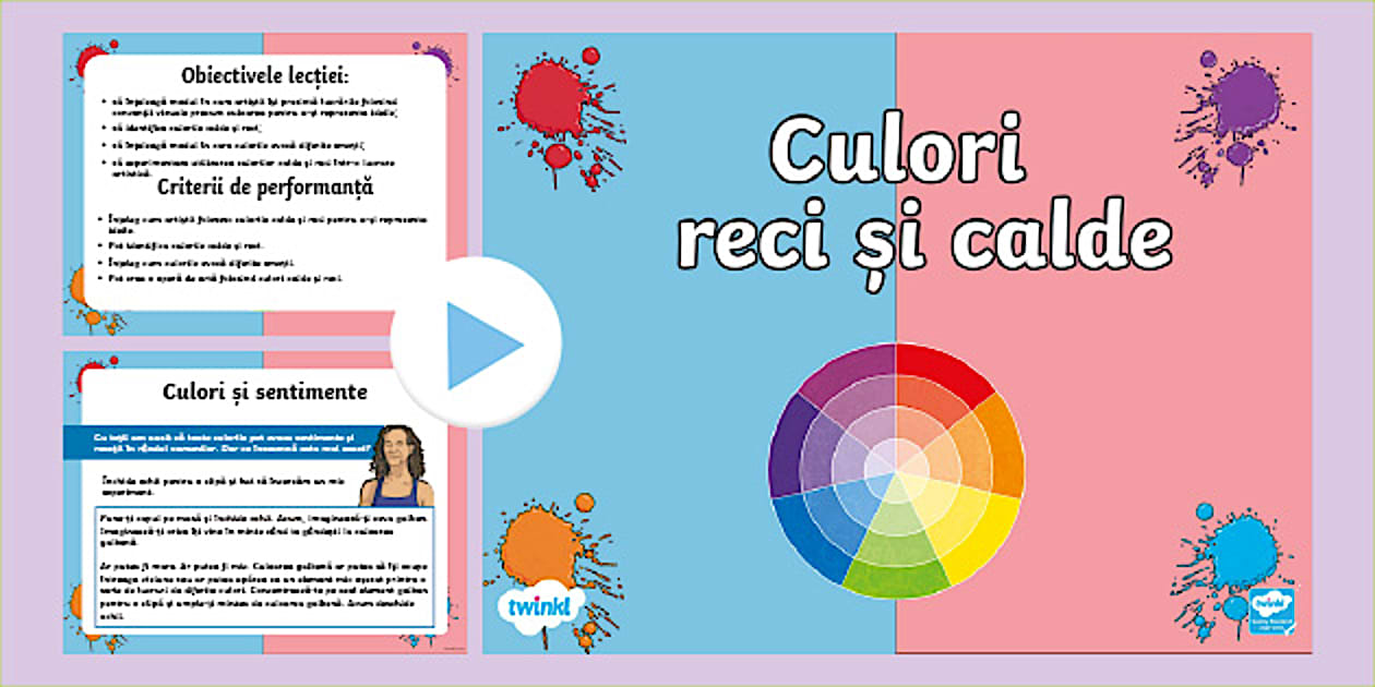 Culori calde și reci – Prezentare PowerPoint