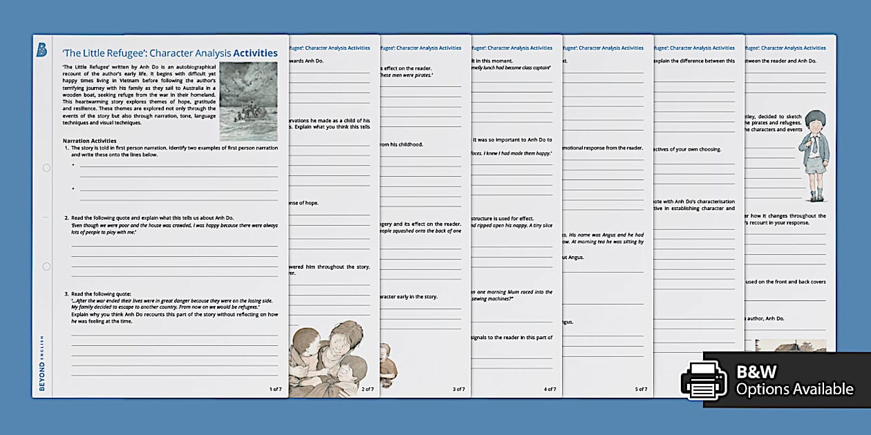 'The Little Refugee': Character Analysis - Twinkl