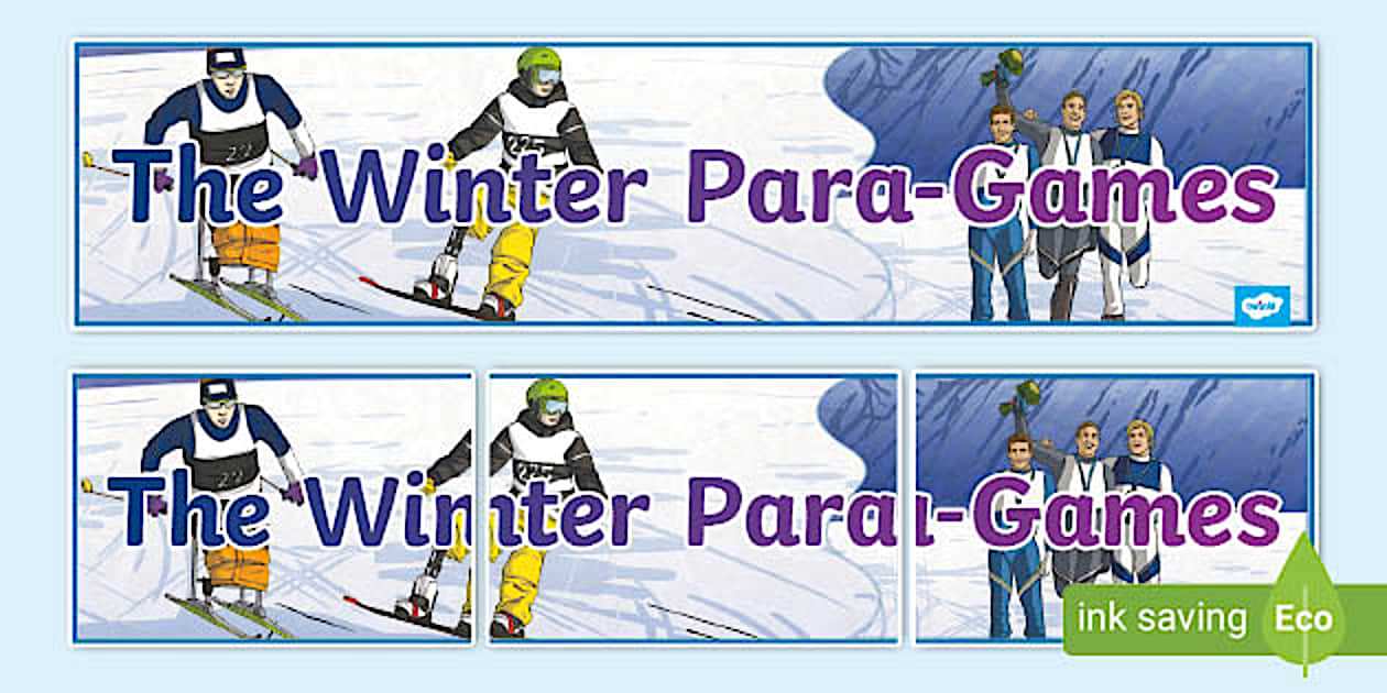 Winter Para-Games Display Banner | Classroom Displays