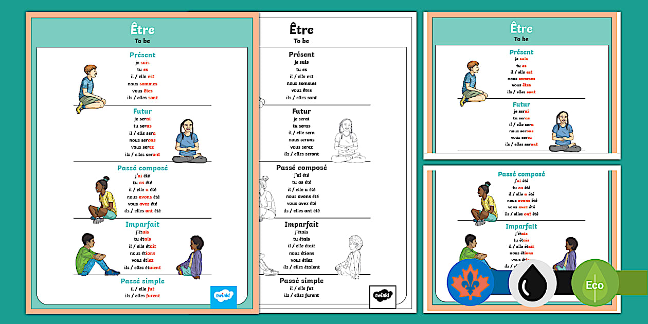 Être Poster French Printable | Twinkl CA (teacher made)