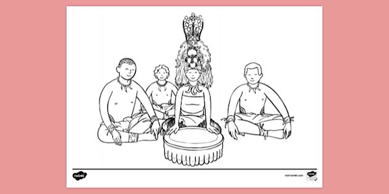 Ava Ceremony Colouring Sheet | Colouring Sheets - Twinkl