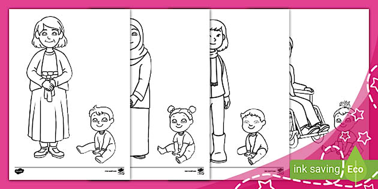 Mother Colouring | Colouring Sheets (teacher made) - Twinkl