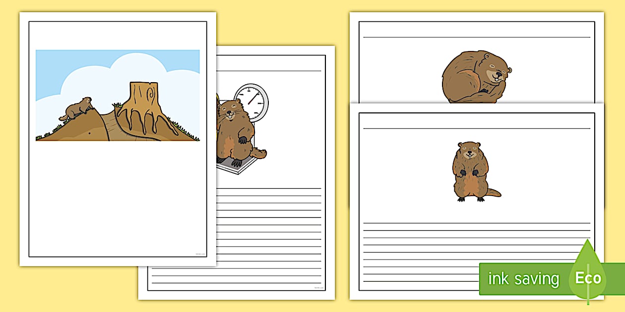 Groundhog Writing Paper | Groundhog Day | K-5 | Twinkl