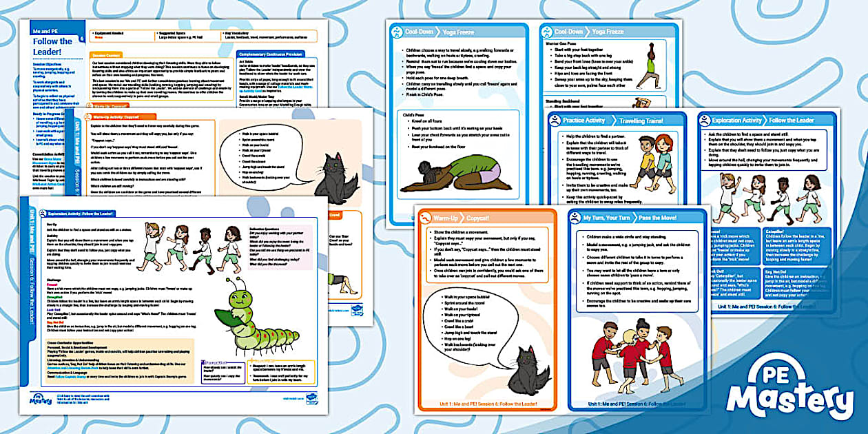 PE Mastery: Reception Unit 1 Lesson 6 - Follow my Leader!