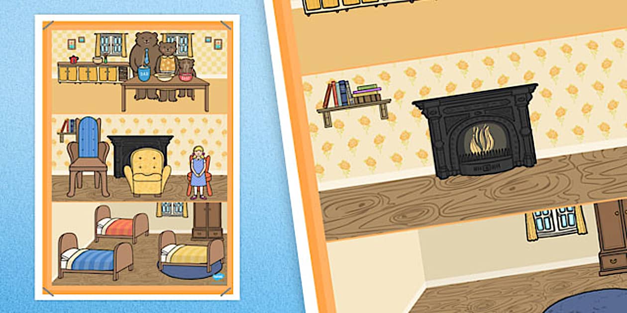 Goldilocks and the Three Bears Interactive Poster - Twinkl