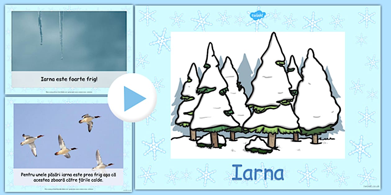 Iarna - Prezentare PowerPoint | Twinkl România - Twinkl