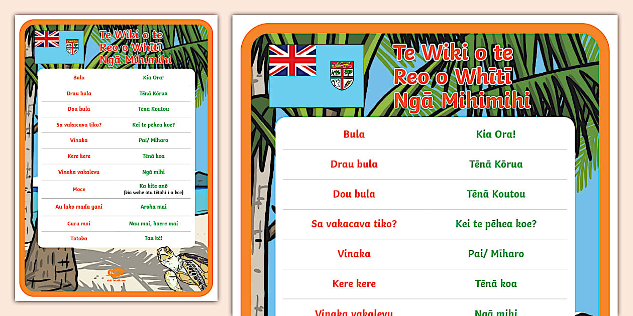 Te Wiki o te Reo o Whītī - Ngā Mihimihi (teacher made)