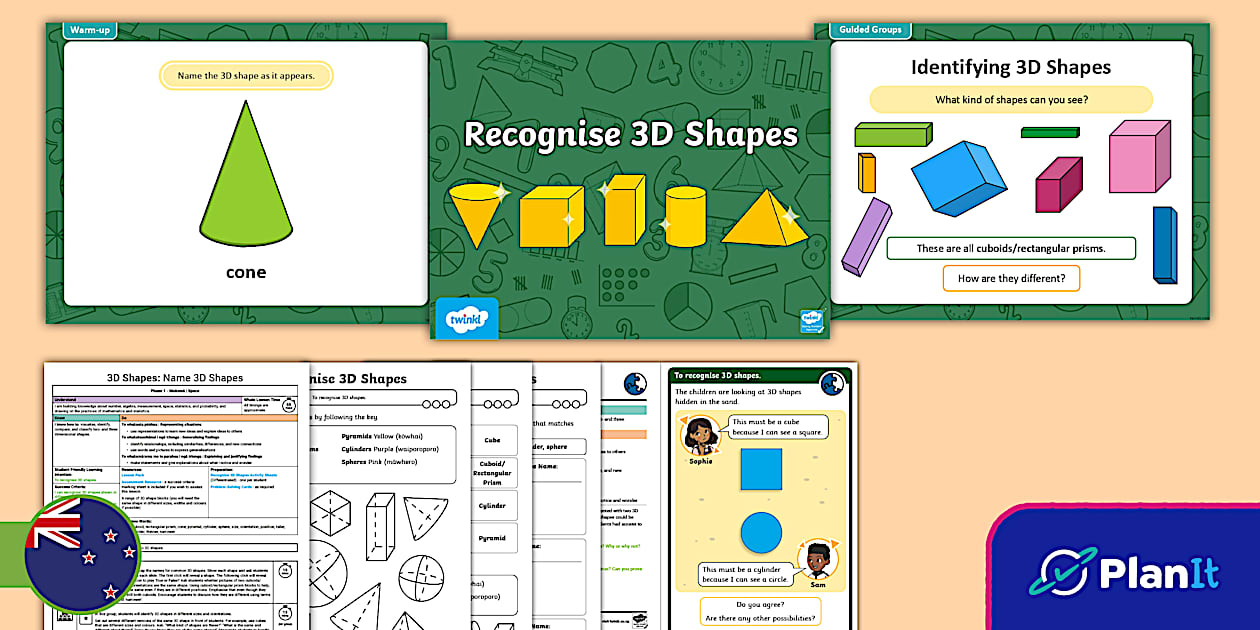 Phase 1 Space: 3D Shapes (Recognise 3D Shapes) Lesson 2