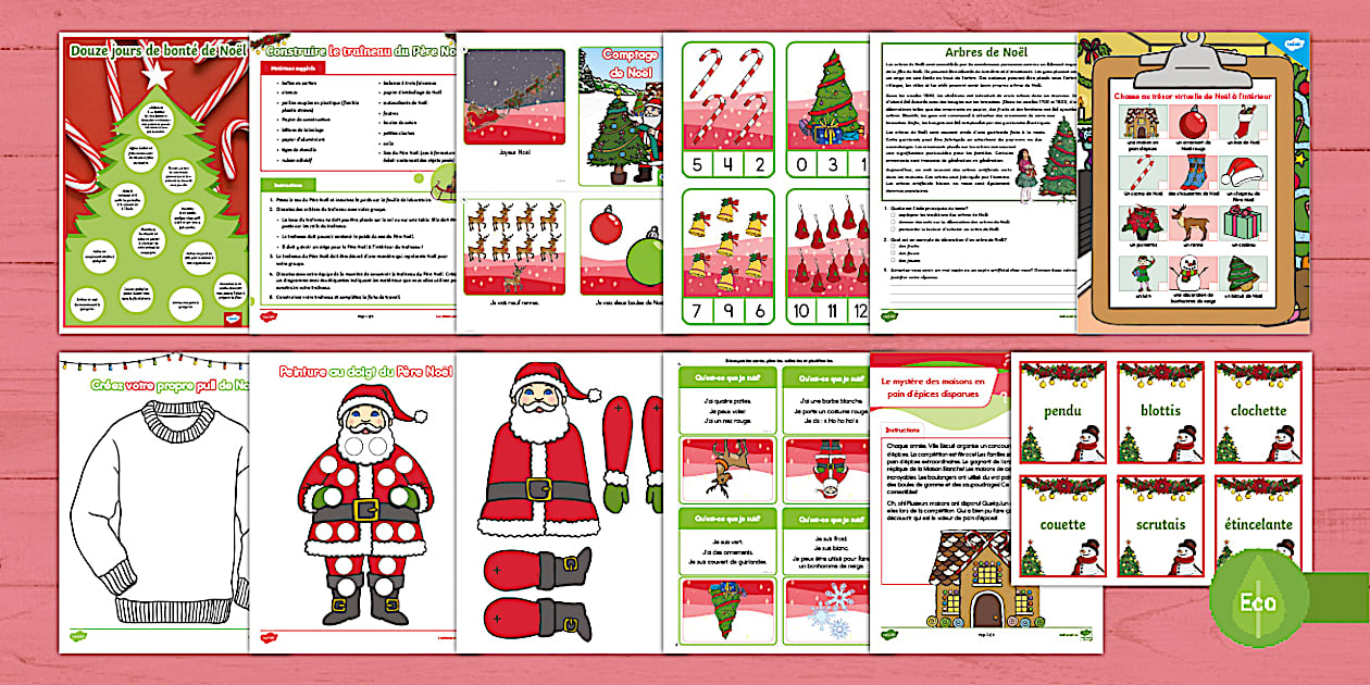 FREE Christmas Activities Mega Pack French (teacher made)