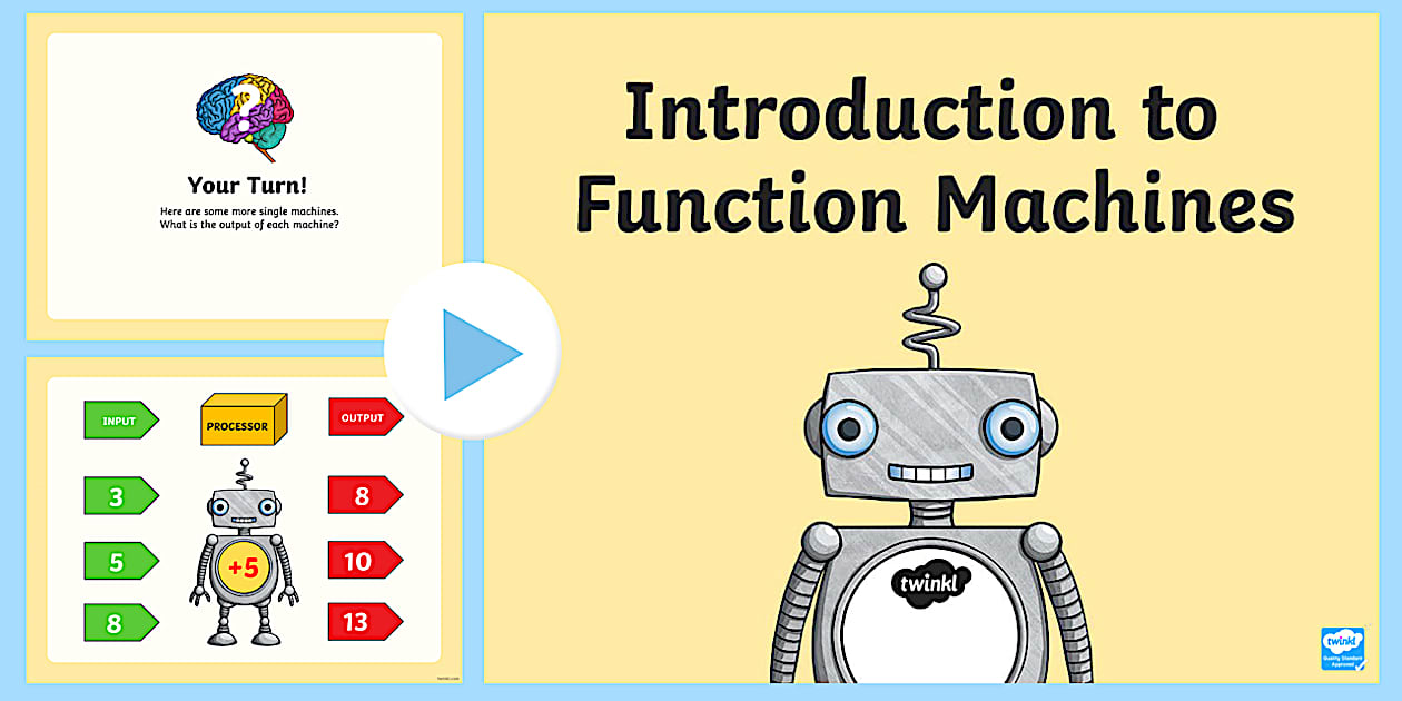 Introduction to In and Out Function Machines PowerPoint CfE