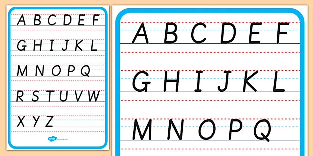 Cursive Alphabet Letter Formation Poster Upper Case - Twinkl