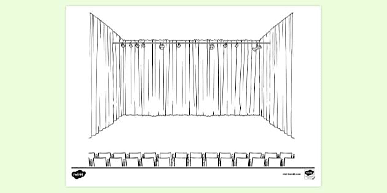 Musical Theatre Colouring Page | Colouring Sheets - Twinkl