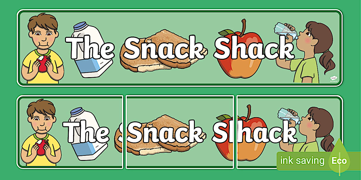 The Snack Shack Display Banner (Teacher-Made) - Twinkl