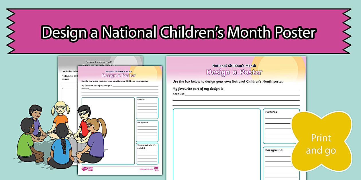 National Children's Month Poster Making Activity