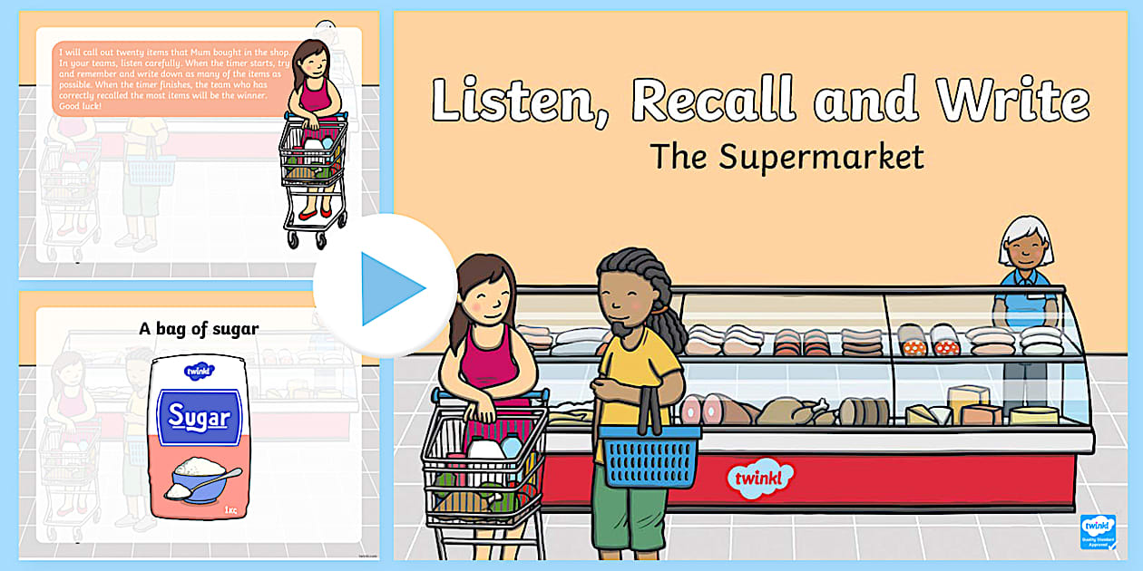 The Supermarket Oral Language Activity PowerPoint - Twinkl