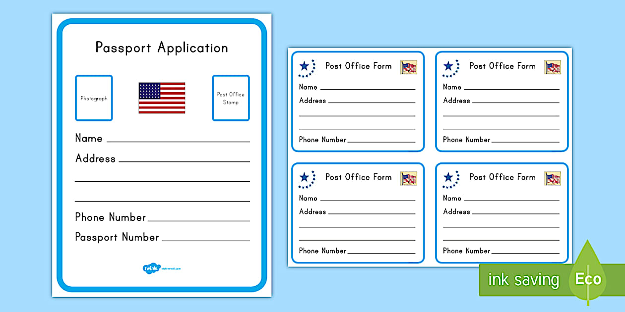 Post Office Dramatic Play Forms (teacher made) - Twinkl